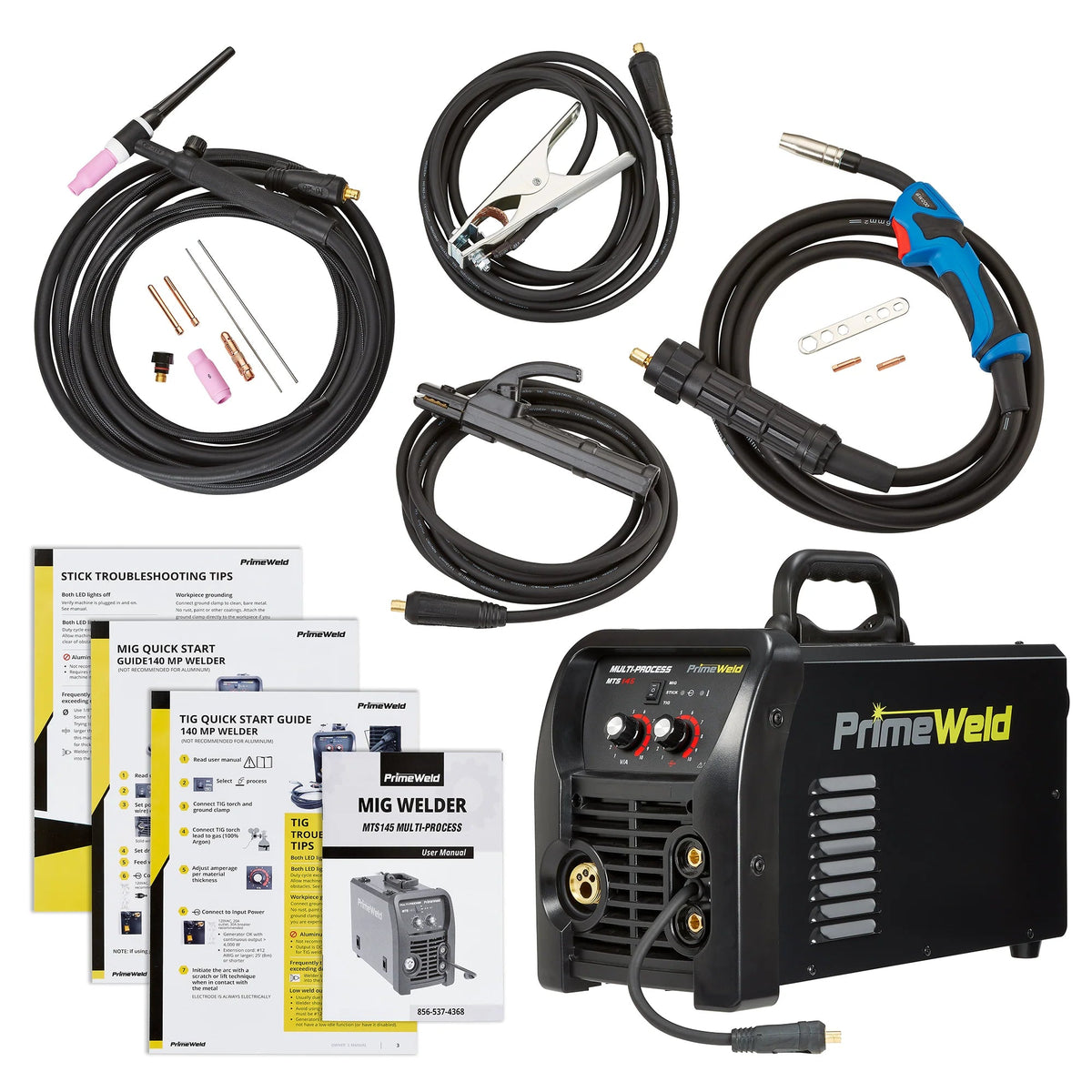 PRIME WELD MTS 145 MULTI PROCESS MIG, TIG, STICK – Great Western Saw