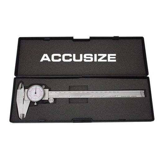 Accusize - Dual Needle Precision Inch/Metric Dial Caliper, Stainless S ...