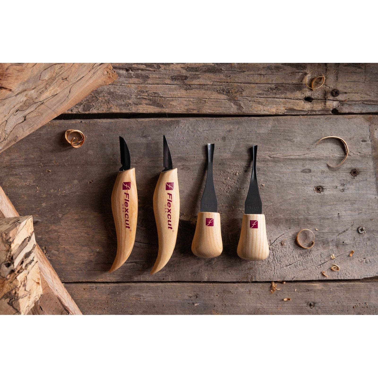 FlexCut KN600 - Beginner Palm & Knife Set – Great Western Saw