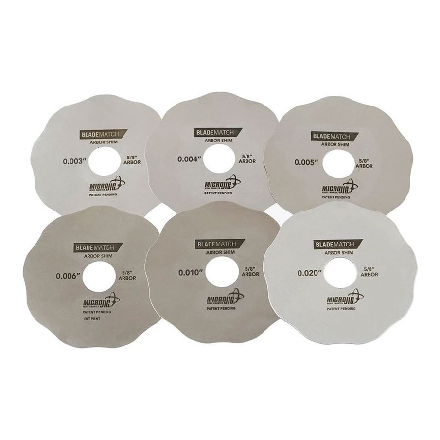 BLADEMATCH Arbor Shims (6-Pack) – Great Western Saw