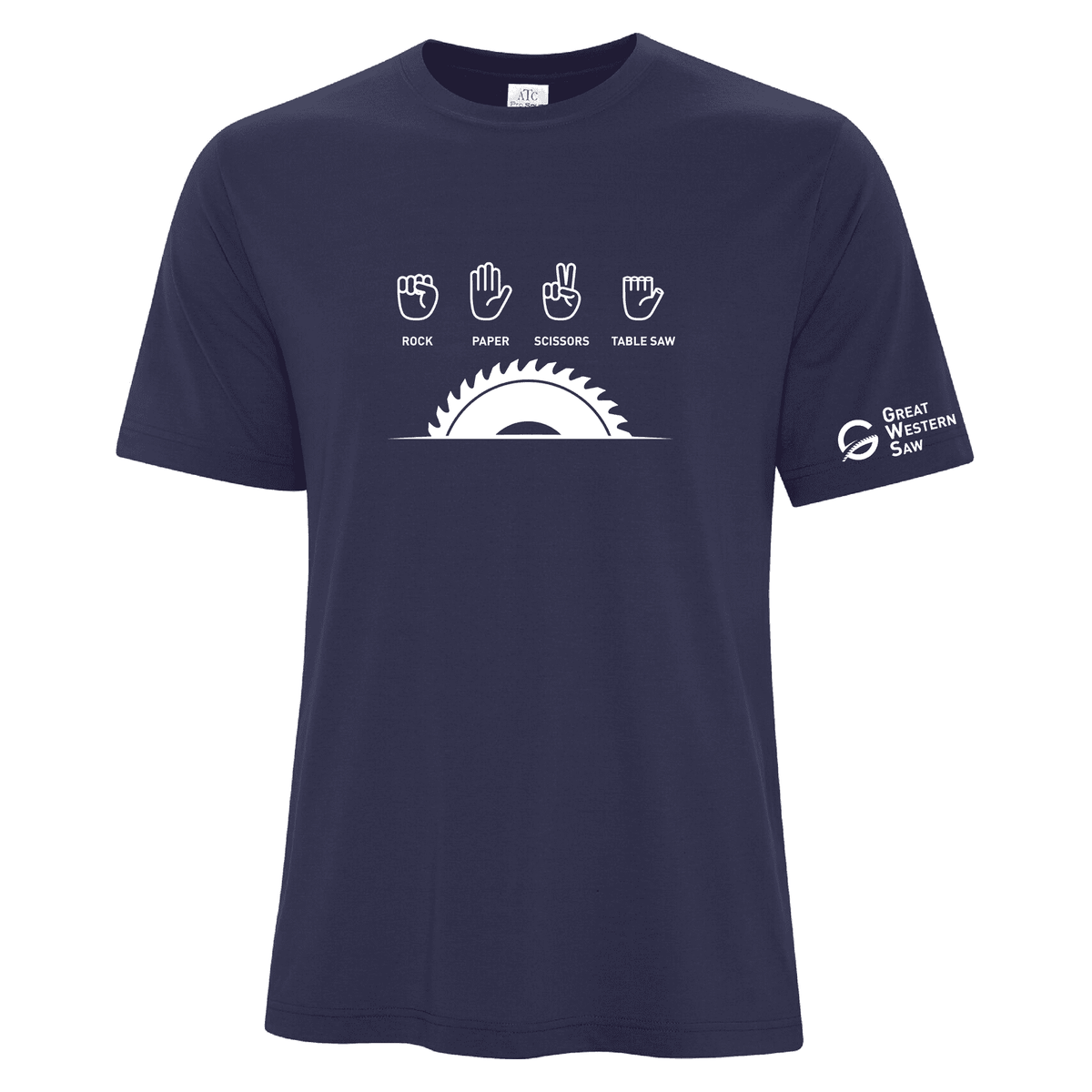 GWS Rock Paper Scissors Table Saw T-Shirt – Great Western Saw